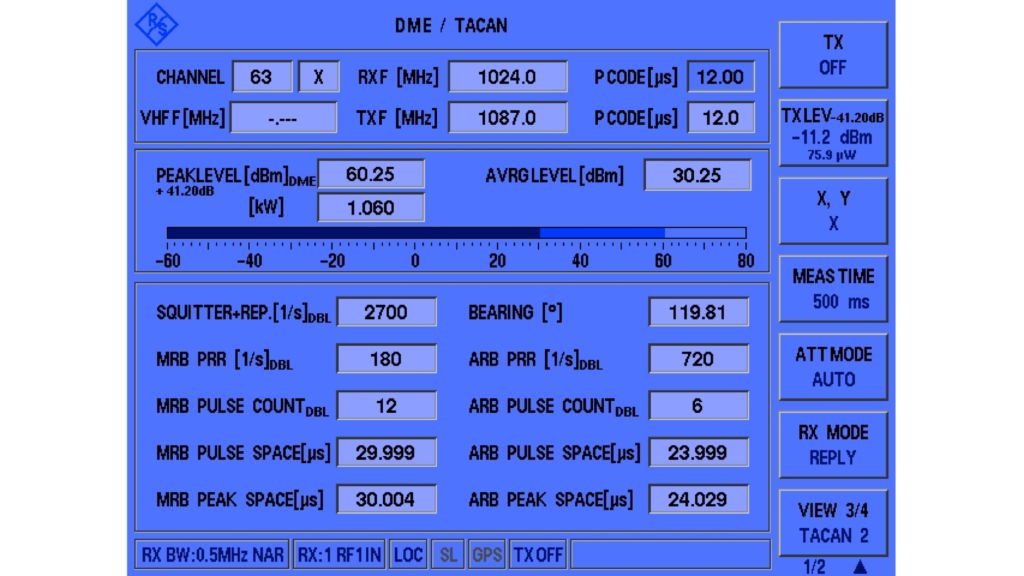 TACAN/DME地上機器の解析 | Rohde & Schwarz